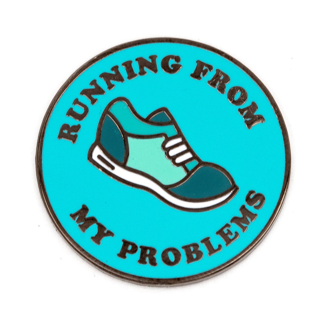 Running From My Problems Enamel Pin - Etsy
