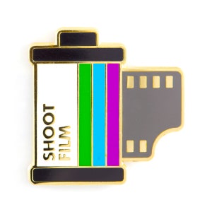 Shoot Film Enamel Pin - Etsy