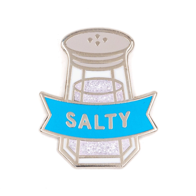 Salty Enamel Pin - Etsy