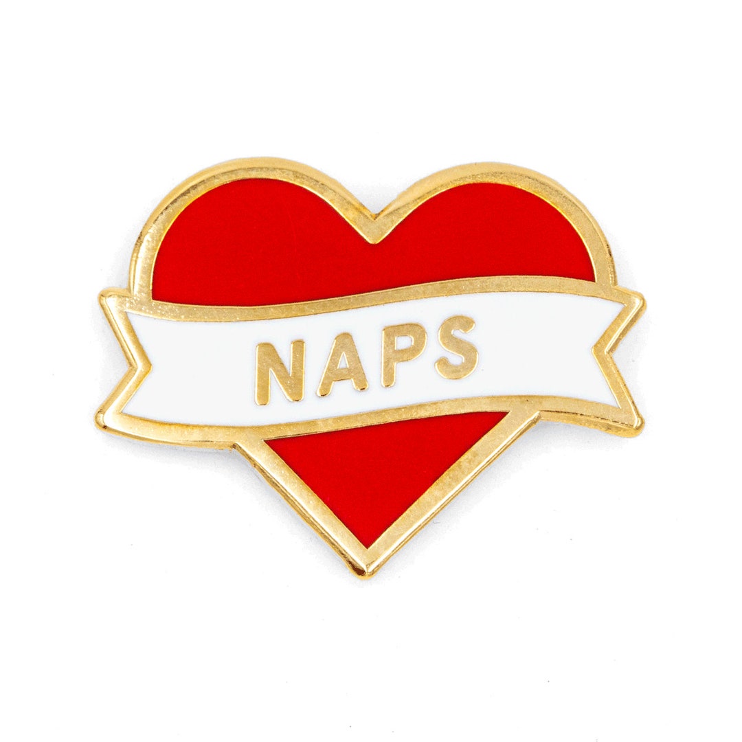 Heart Naps Enamel Pin - Etsy