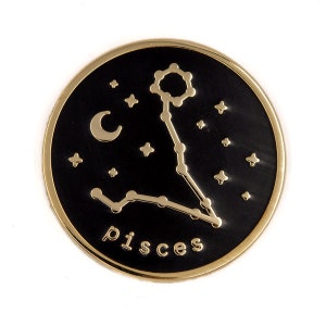 Pisces Enamel Pin - Etsy