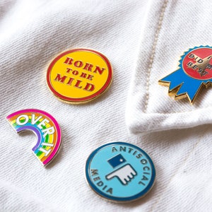 Over It Rainbow Enamel Pin - Etsy