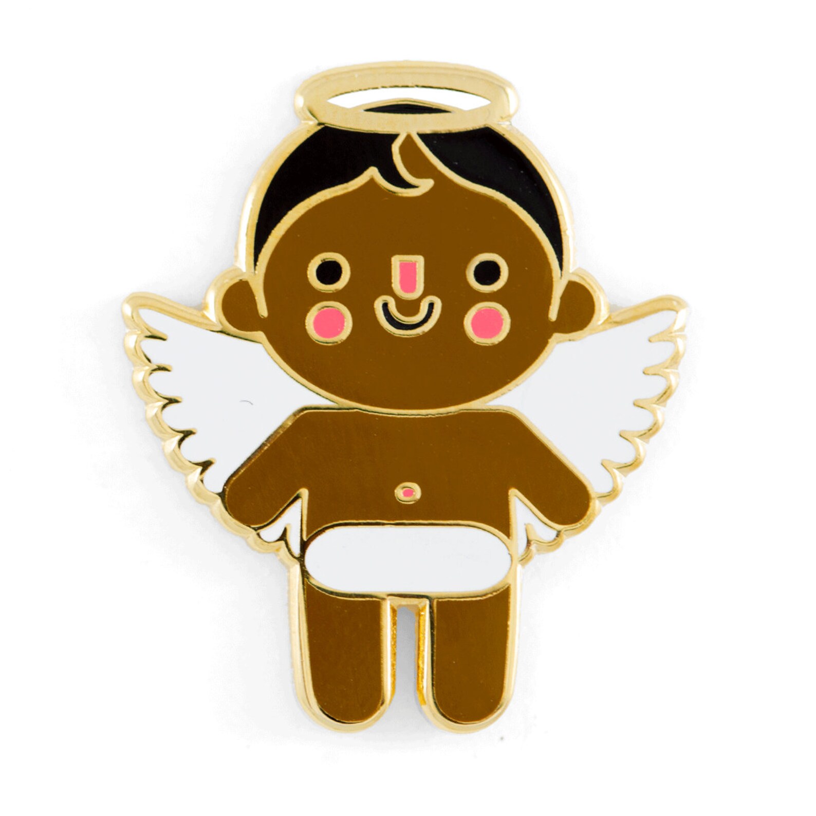 Angel Baby Dark Enamel Pin - Etsy