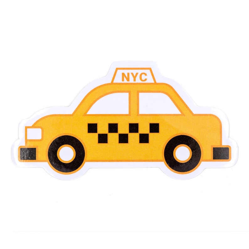 NYC Taxi Vinyl Sticker - Etsy