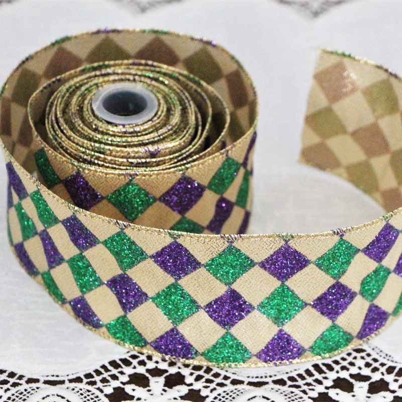 Mardi Gras Ribbon - Etsy