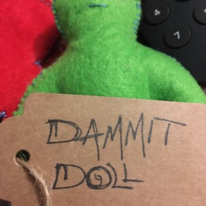 Dammit Doll - Stress Relief Fun Fabric Gift, Pocket Sized - Etsy