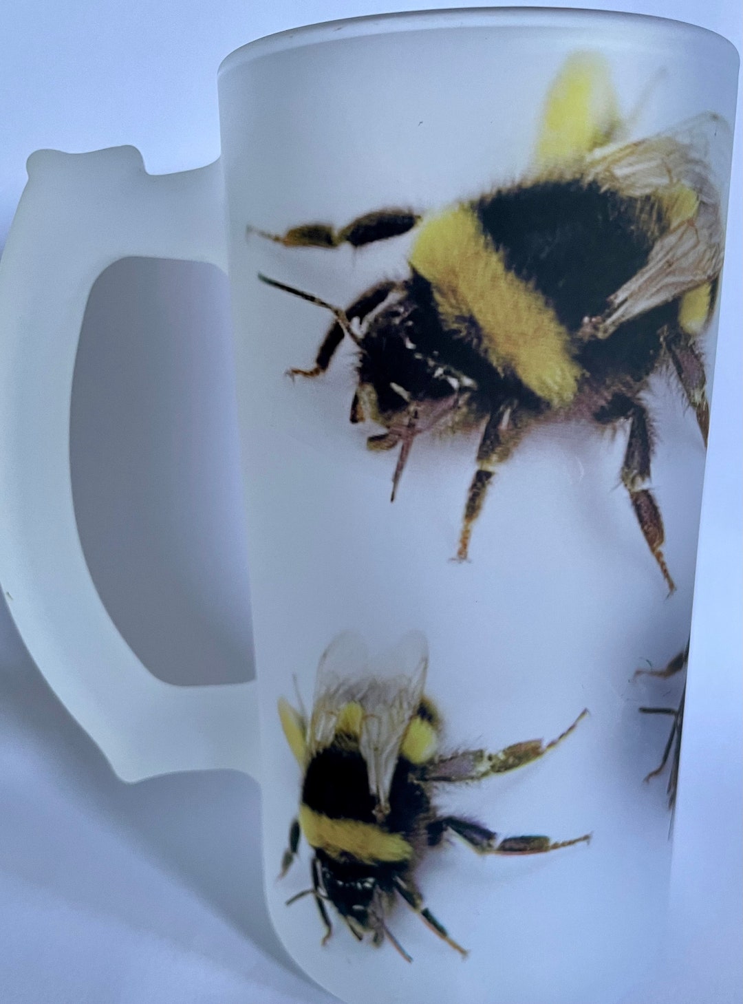 16oz Frosted Glass Bee “trigger” Beer Stein Mug - Etsy