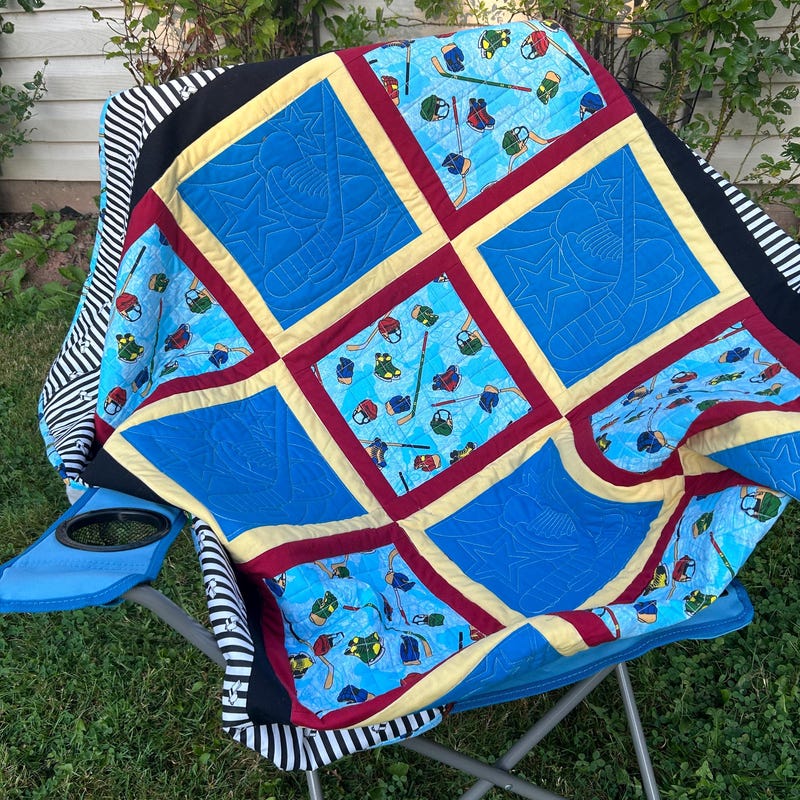 Hockey Quilt - Etsy