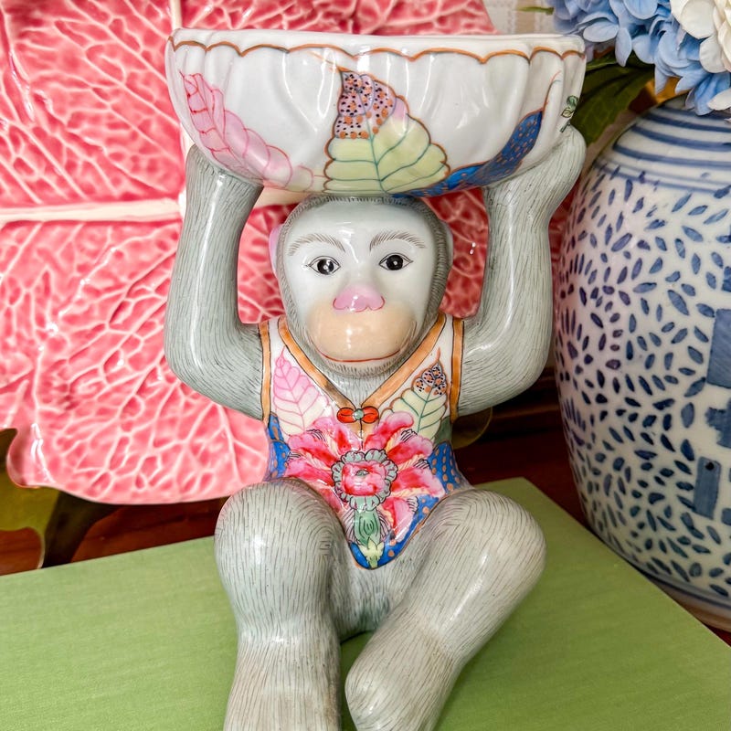 Chinoiserie Monkey - Etsy