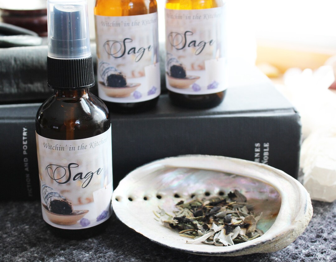 Sage Room Spray - 2oz Spray Bottle - Made With Organic Sage Essential ...