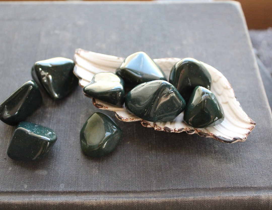Jade Tumbled Stone - Tuck in Your Wrap With Your Tarot Deck - Earth ...