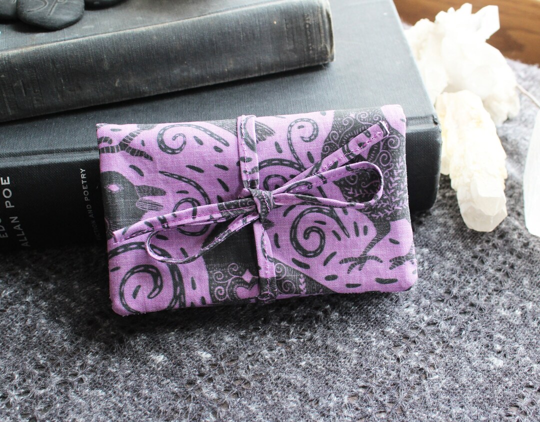 SMALL Lenormand Tarot Oracle Playing Cards Deck Wrap Bag Purple and ...