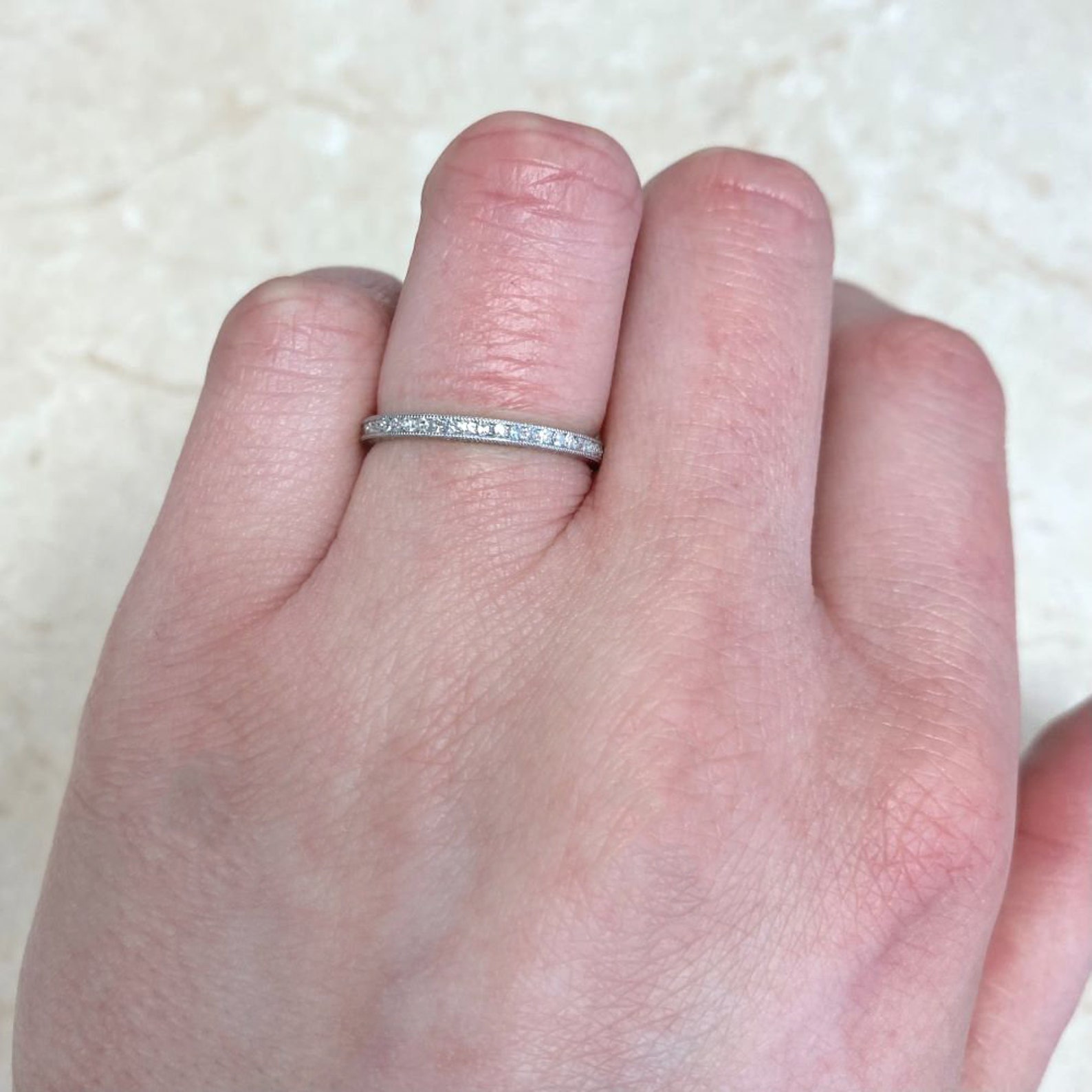 Handcrafted Channel-set Diamond and Platinum 1.8mm Wedding - Etsy