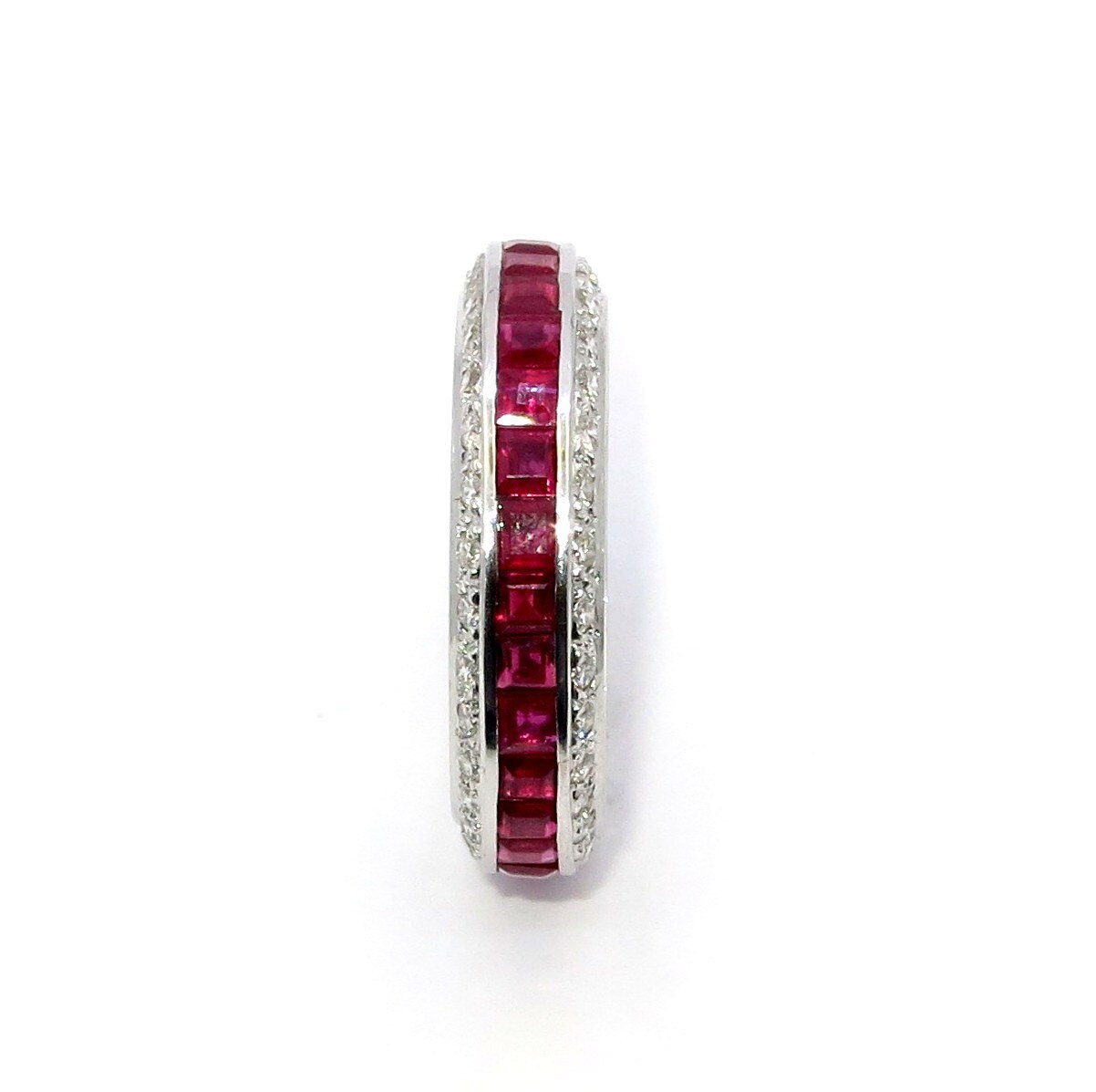 Ruby & Diamond Wedding Band Unique Wedding Band - Etsy Australia