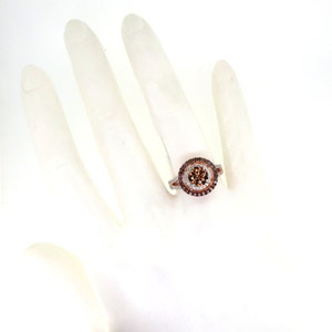 1 Carat Chocolate Brown Diamond Floating Halo Rose Gold - Etsy