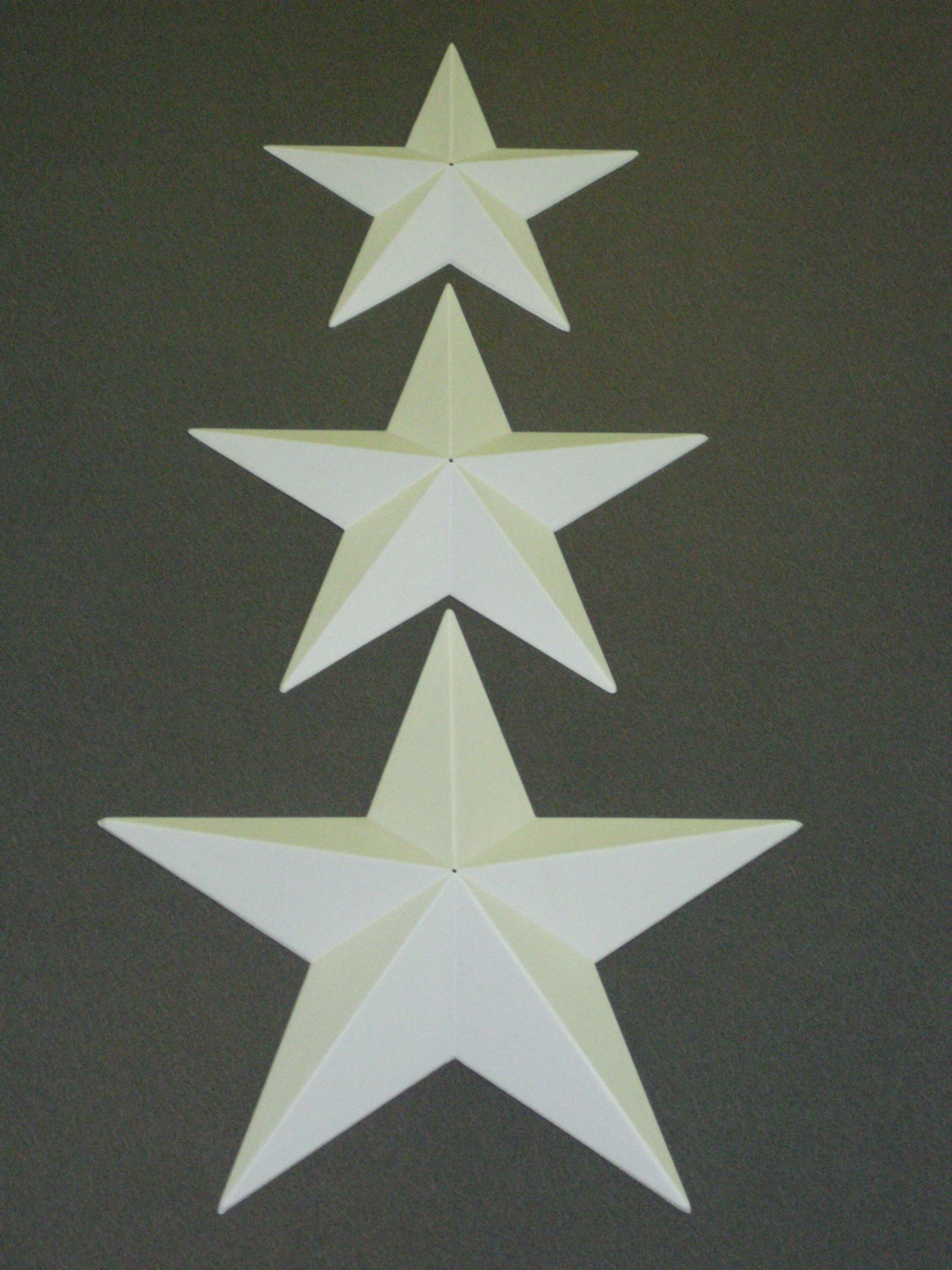 Christmas Star Lone Star Set of 3 - Small 16" Star, Medium 21" Star ...