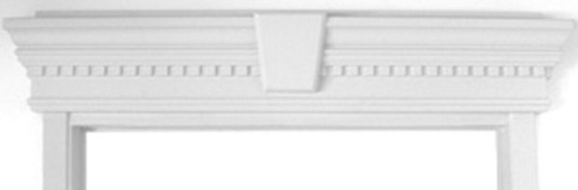 Keystone Door/window/wall ABS Paintable Plastic Pediment Moulding 46.63 ...
