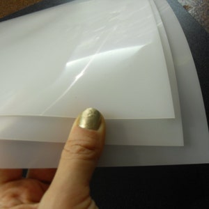 2 Flexible Lightweight Translucent HDPE Polyethylene Plastic Sheet 24 X ...