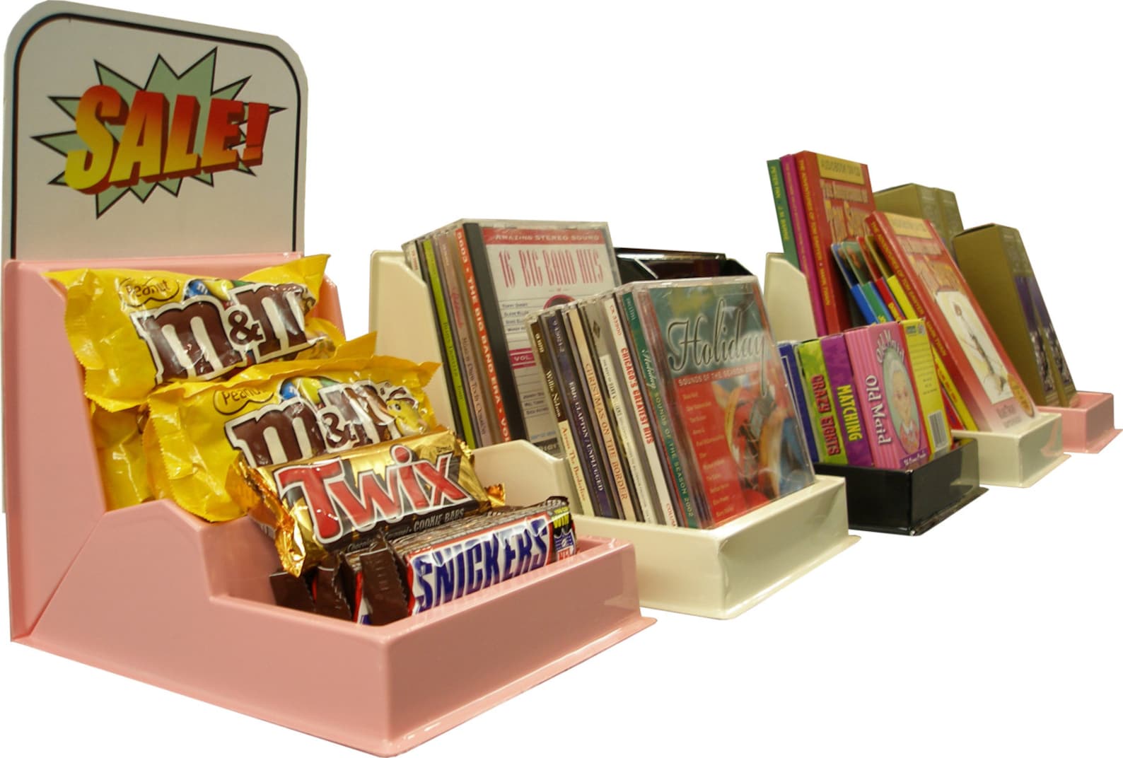 6 Multi-purpose Retail / Store / Counter Plastic Displays for Candy ...