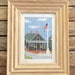 Framed Nantucket Sconset Village Needlepoint- Post Office & Rotary - Etsy