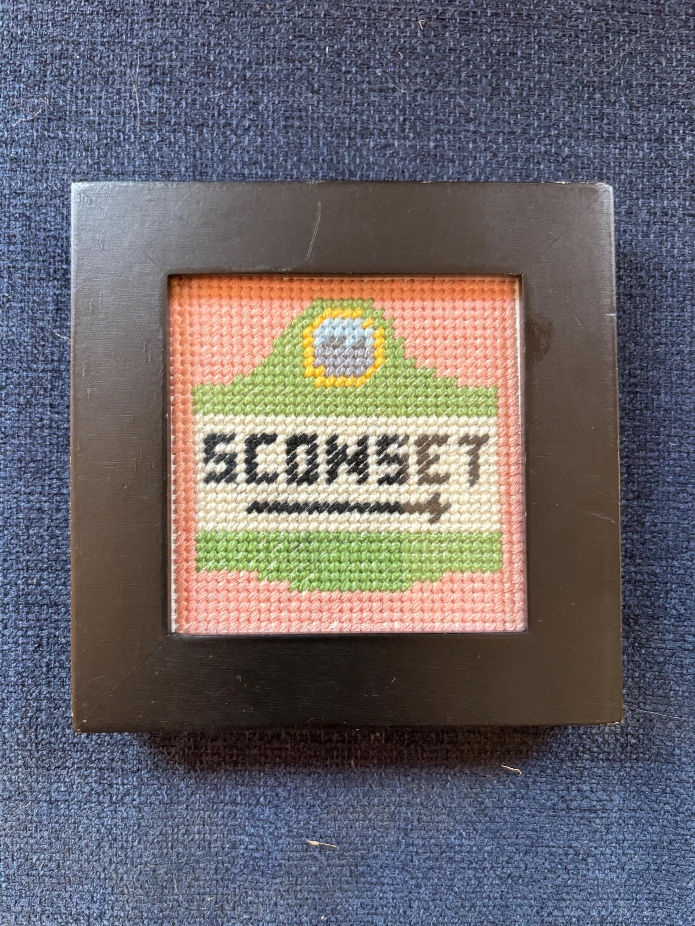 Miniature Framed Sconset Needlepoint Sign - Etsy