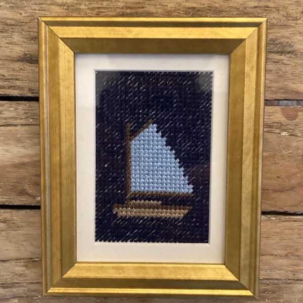 Needlepoint Ship - Etsy