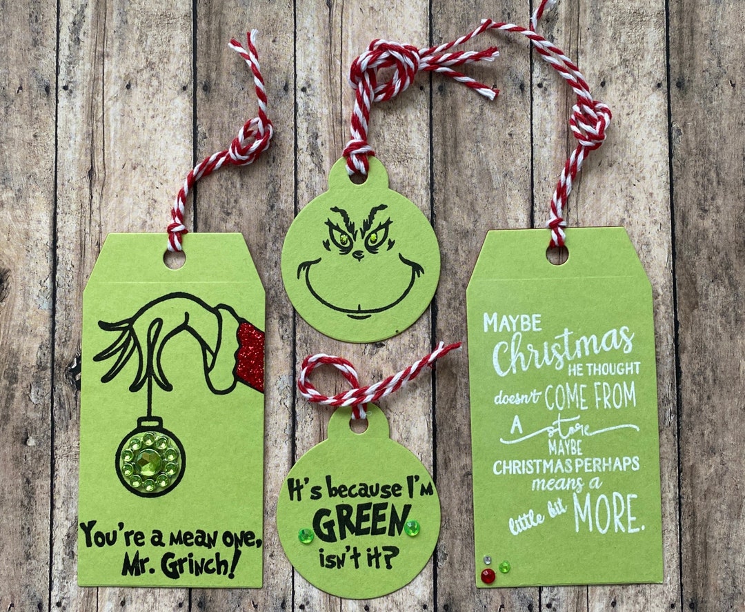 Christmas Gift Tags, the Grinch, Grinch Gift Tags, You're a Mean One Mr ...