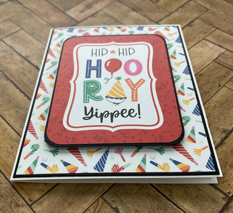 Hip Hip Hooray Birthday Card, Happy Birthday, Birthday Card, Birthday ...