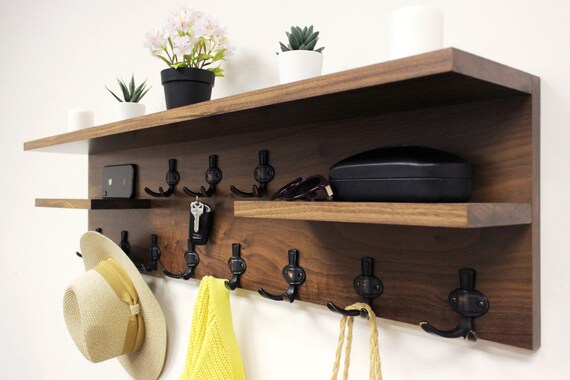 Custom Coat and Key Storage Handmade Entryway Organizer | Etsy