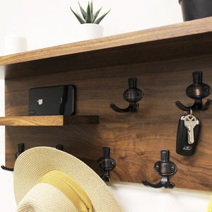 Custom Coat and Key Storage Handmade Entryway Organizer, Glasses Rack ...