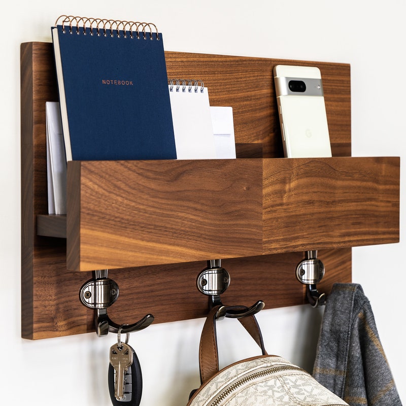 Wood Mail Organizer - Etsy