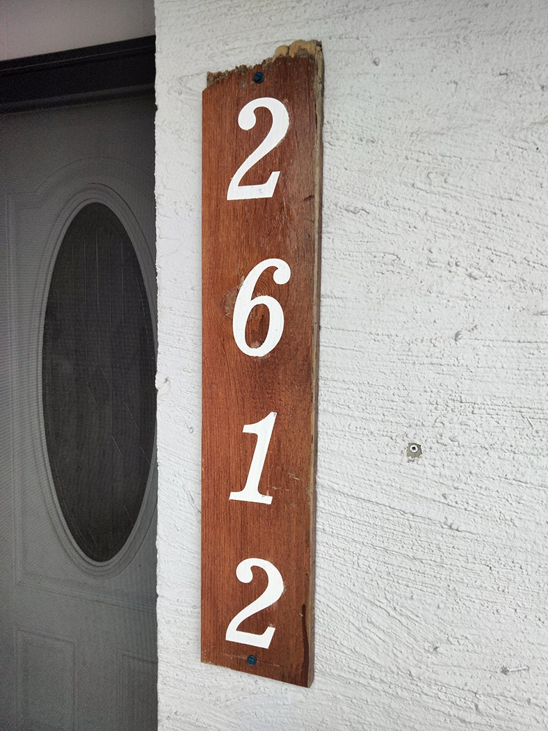 Rustic Barn Wood House Numbers, Home Decor, Unique Home Address Sign ...