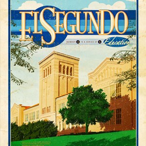 Downtown El Segundo California High School Print or Canvas - Etsy