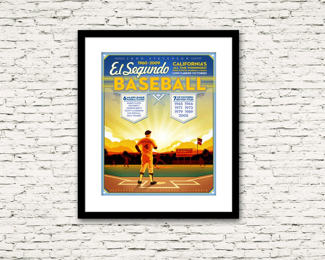 El Segundo Baseball John Stevenson Print or Canvas - Etsy