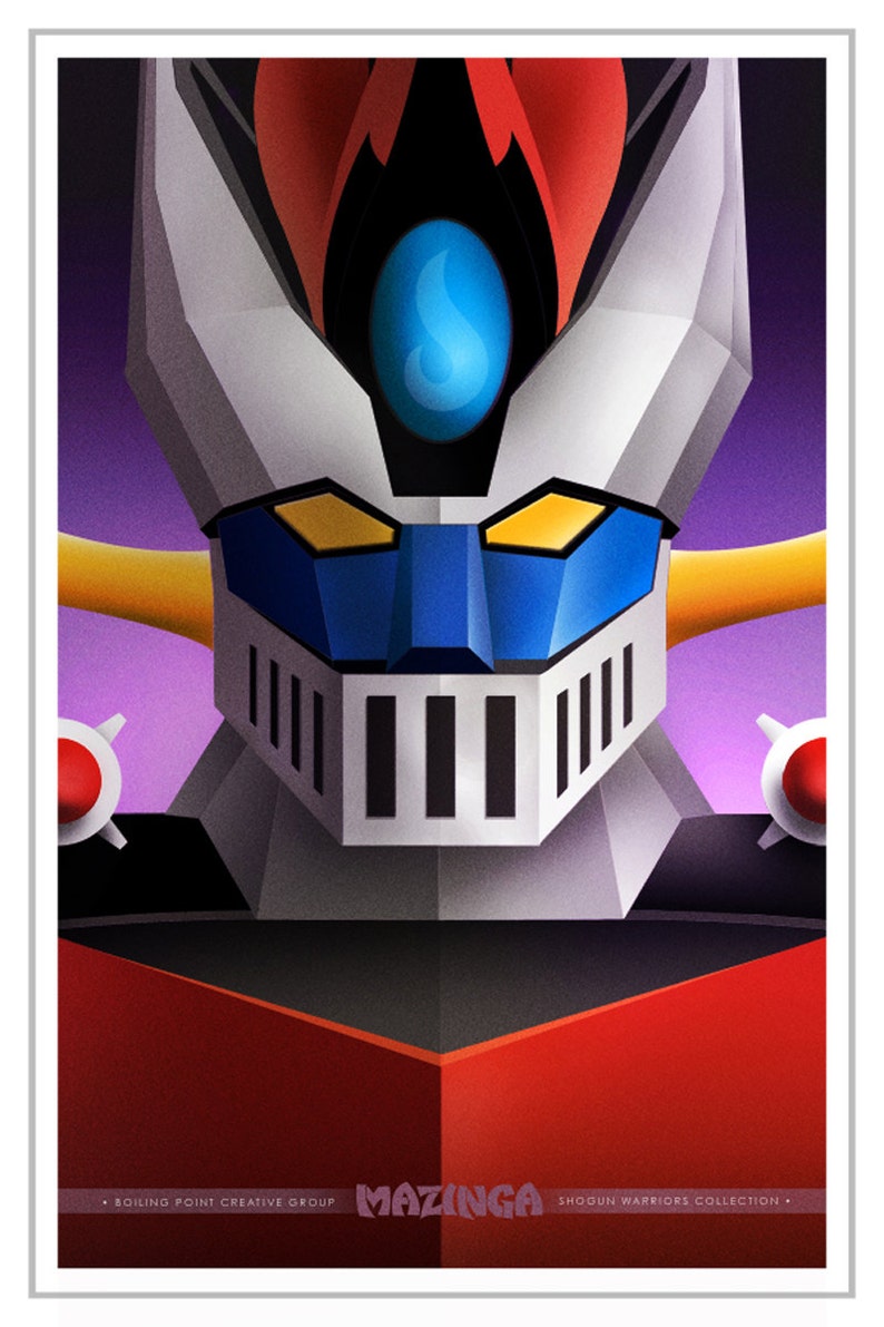 Mazinga Shogun Warrior Poster Collection Print or Canvas - Etsy