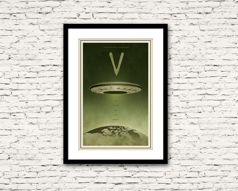 The V Poster 70's and 80's Sci Fi Collection Print or Canvas - Etsy Canada