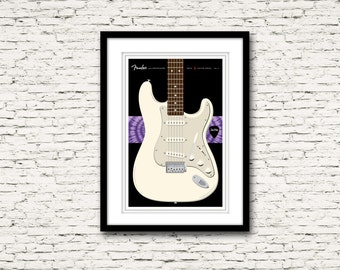 Fender Stratocaster Poster - Etsy