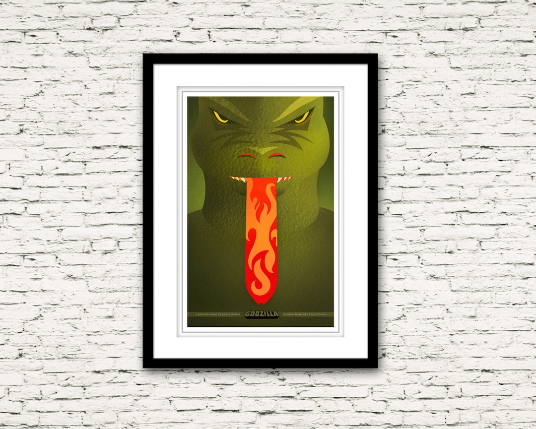 Godzilla Shogun Warrior Poster Collection Print or Canvas - Etsy