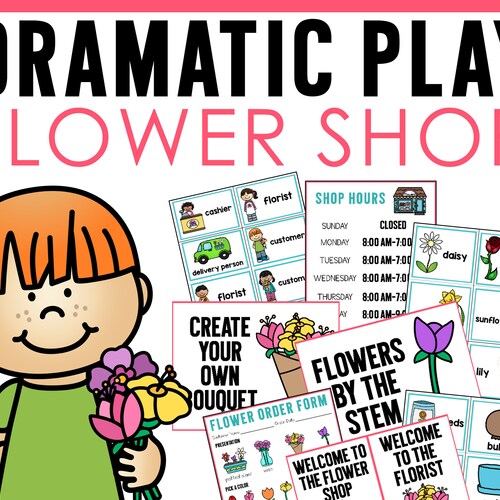Floral Shop Pretend Kit - Etsy