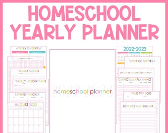 2022 2023 Homeschool Planner | Etsy