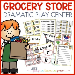 Grocery Shop Dramatic Play Dramatic Play Center Kit Grocery - Etsy