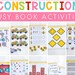 Construction Themed Busy Binder Activity Binder Homeschool - Etsy