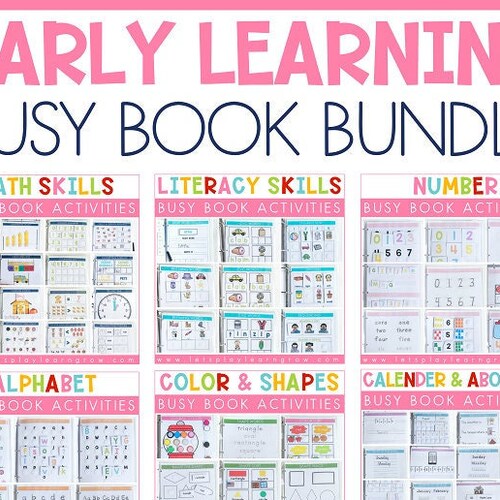 Unicorn Busy Book Preschool Learning Binder Toddler - Etsy