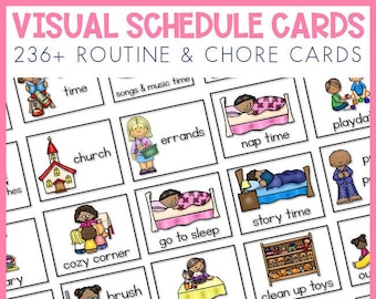 Visual Chore Chart Cards - Etsy