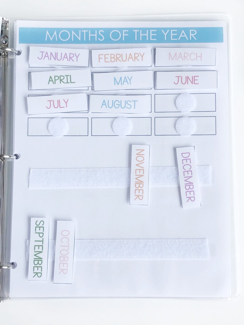 All About Me Busy Binder Calendar Busy Binder Calendar | Etsy Canada