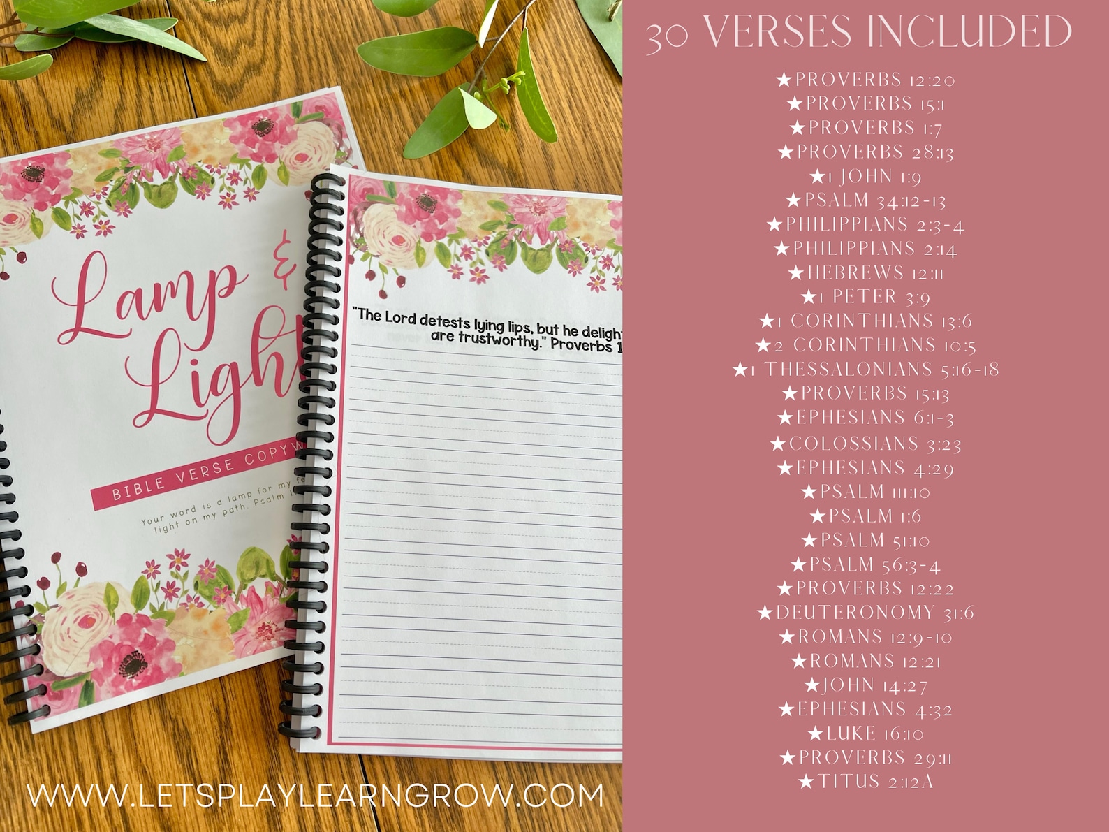 Lamp & Light Bible Verse Copy Work NIV Bible Verse Writing Scripture ...