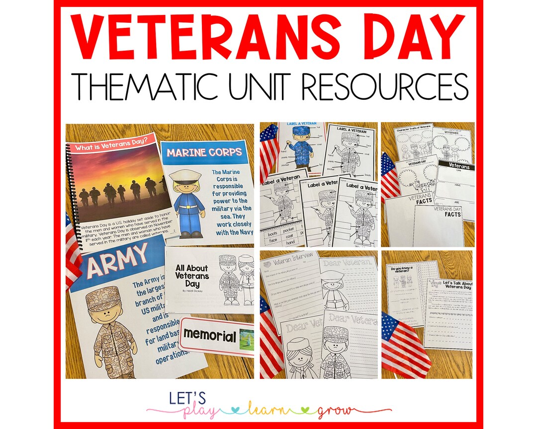 Veterans Day Unit Study: Activities, Writing Prompts, and Posters - Etsy