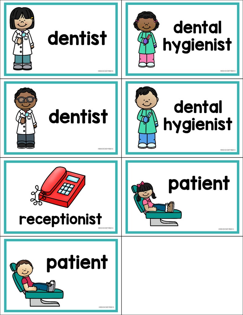 Dentist Office Dramatic Play Center Kit: Preschool Pretend Play - Etsy