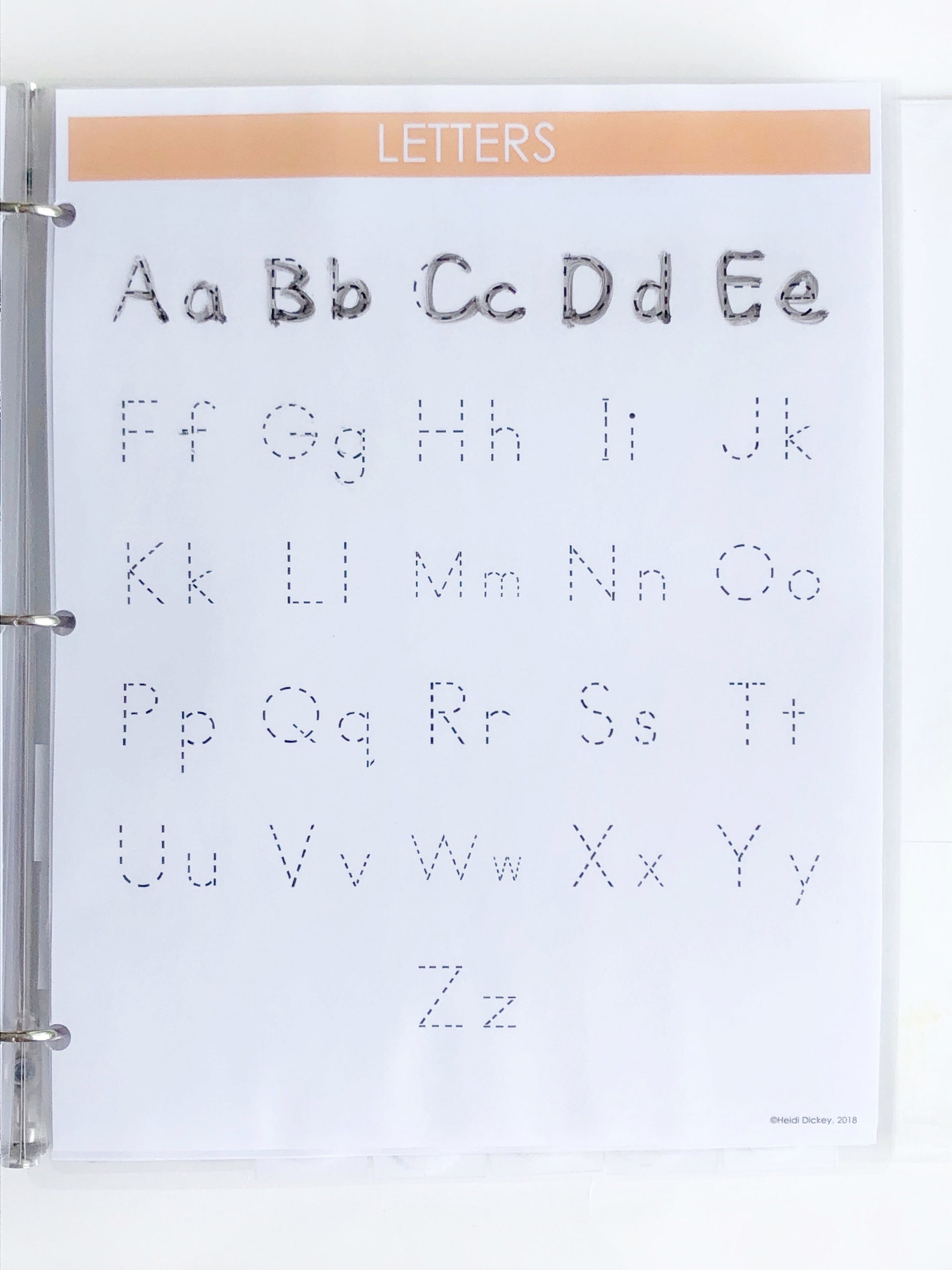 Letter Activity Busy Binder: Preschool Alphabet Learning - Etsy