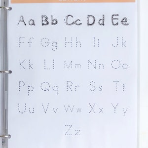 Letter Activity Busy Binder: Preschool Alphabet Learning - Etsy